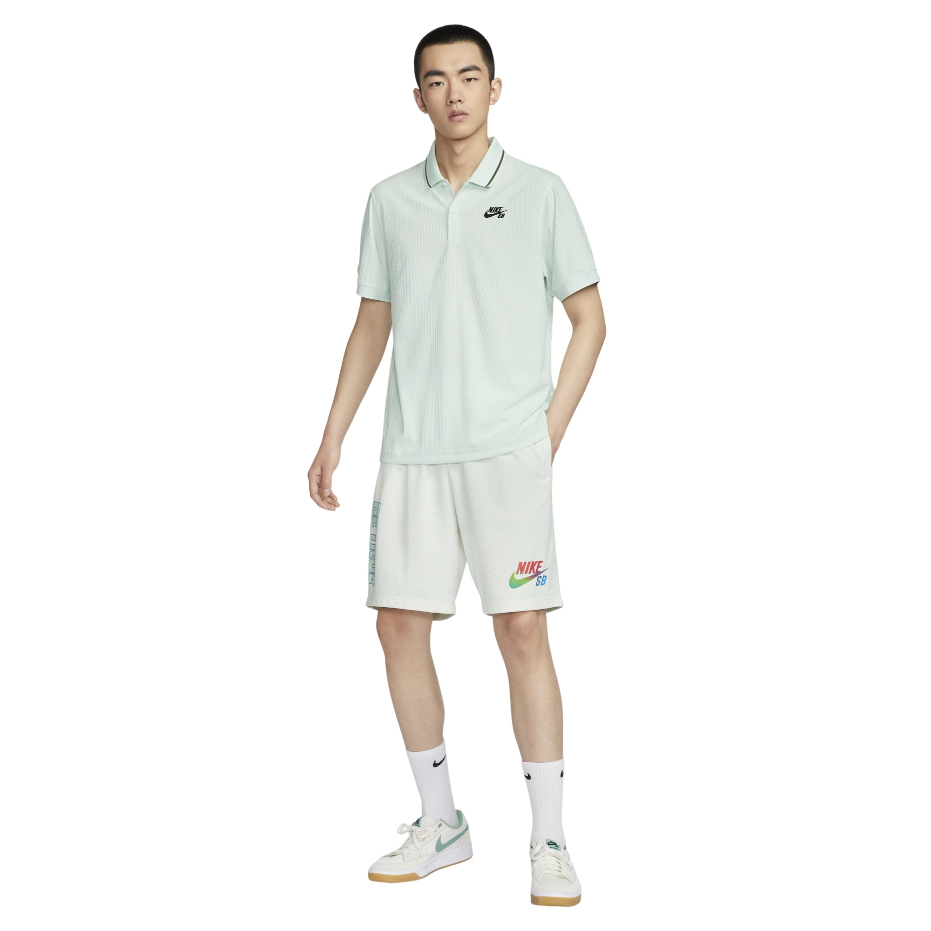 NIKE nike sb dri-fit adv short-sleeve skate polo 'federation agnostic'